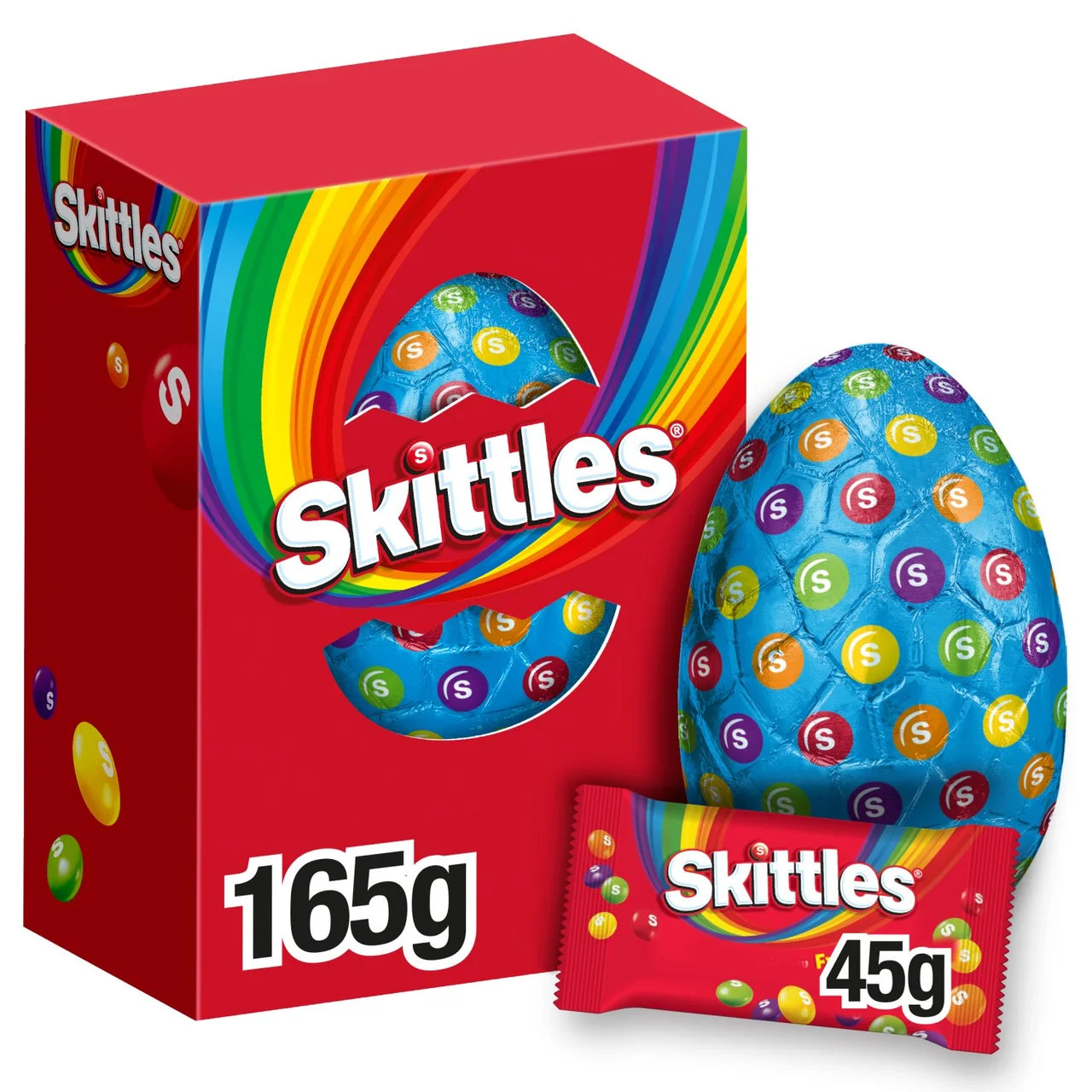 Skittles Chewy Fruit Flavored Sweets, Milk Chocolate Easter Egg 210g
