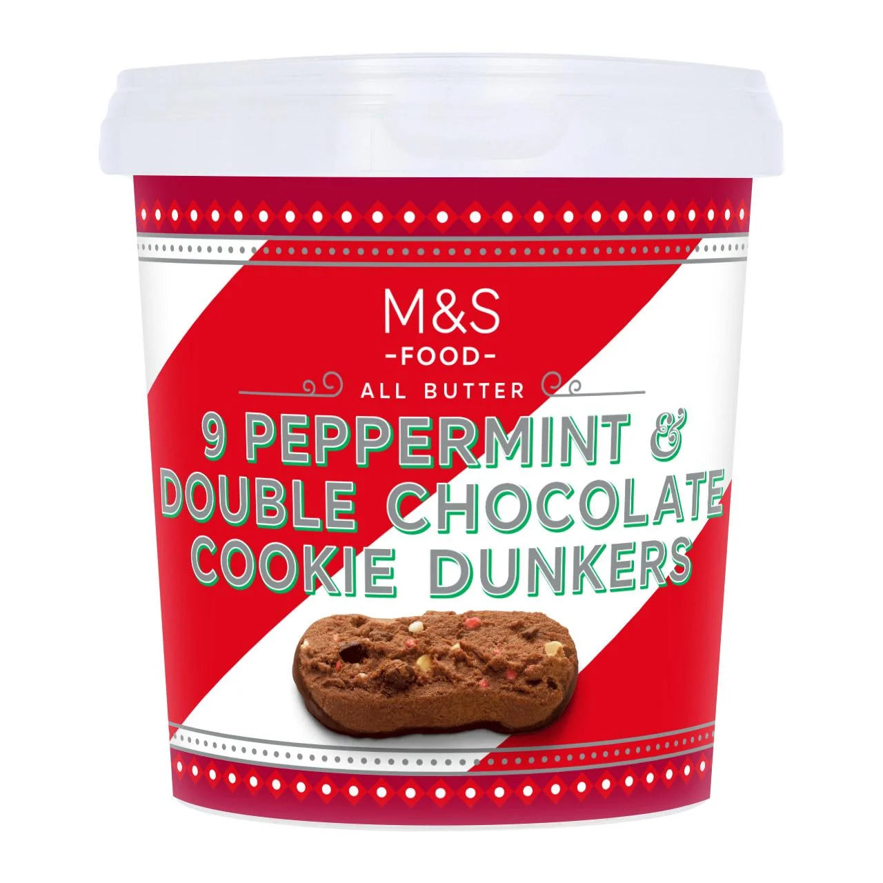 M&S 9 Peppermint & Double Chocolate Cookie Dunkers 180g