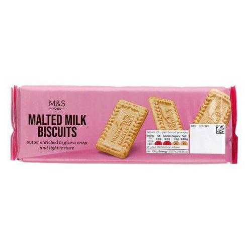 M&S Malted Milk Biscuits 200g | British Cravings